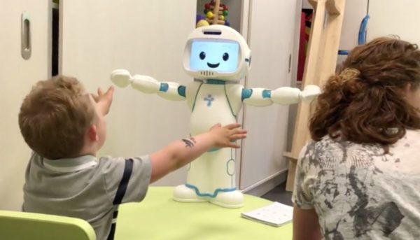 Teaching greeting to children with autism