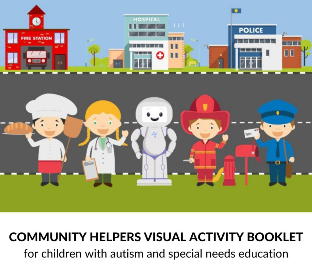 How to teach children with autism about the community helpers - LuxAI S.A.