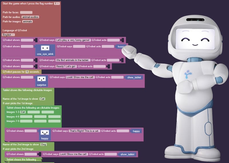 QTrobot - expressive humanoid social robot for research and teaching