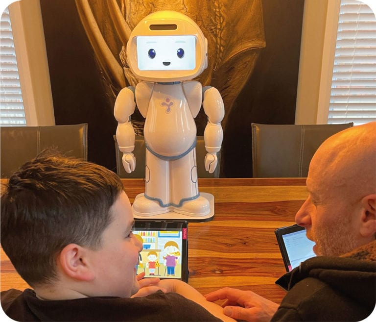 QTrobot, Educational robot for at home education of children with autism