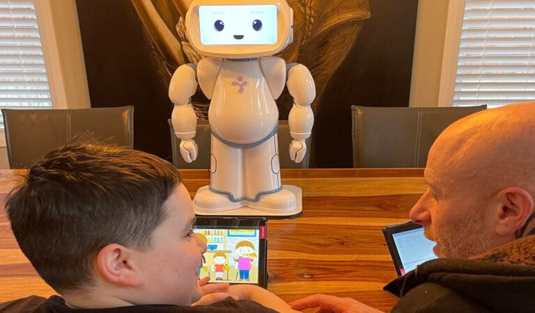 QTrobot, Educational robot for at home education of children with autism