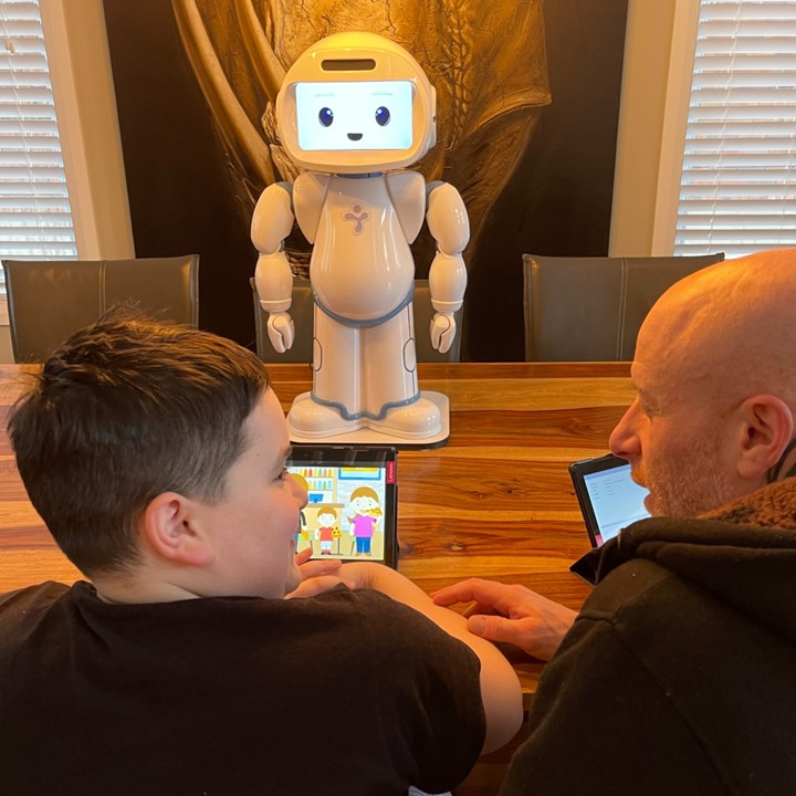 QTrobot, Educational robot for at home education of children with autism